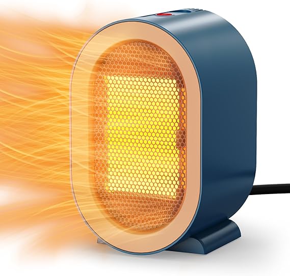 Electric Heater, Space Heater with 1200W/ 800W Heating Modes Portable ...