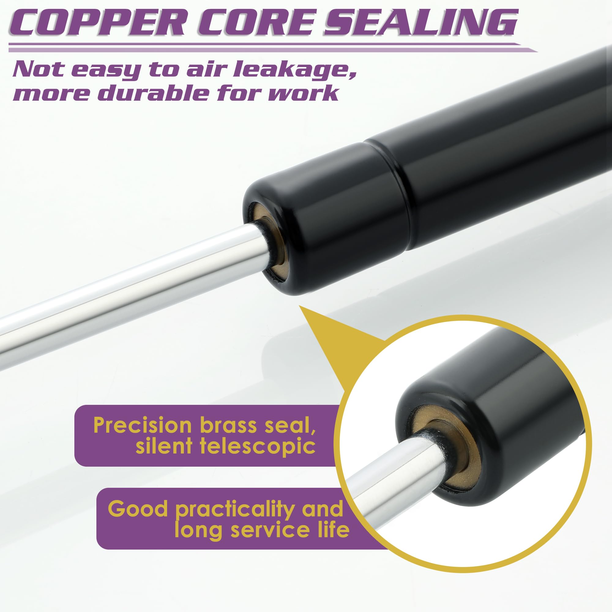 Snapklik.com : Gas Struts,150N/337lb Gas Strut Springs Shock Lift ...