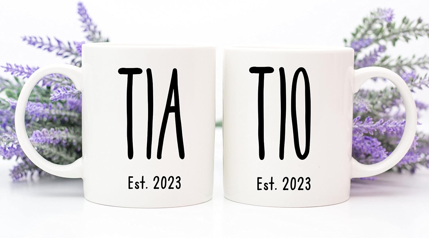 Amazon.com: Tia And Tio Mug Set Spanish Aunt And Uncle Mug Pregnancy ...