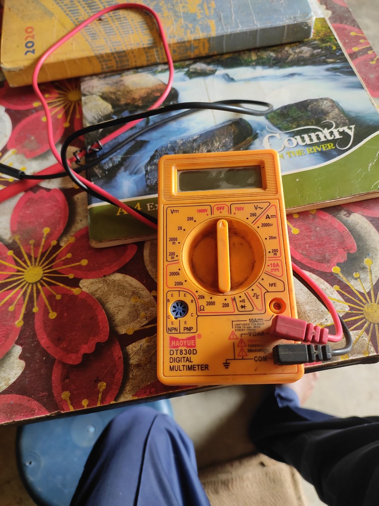 V-TEC Lcd Display Digital Multi-Meter Digital Multimeter (Yellow Color ...