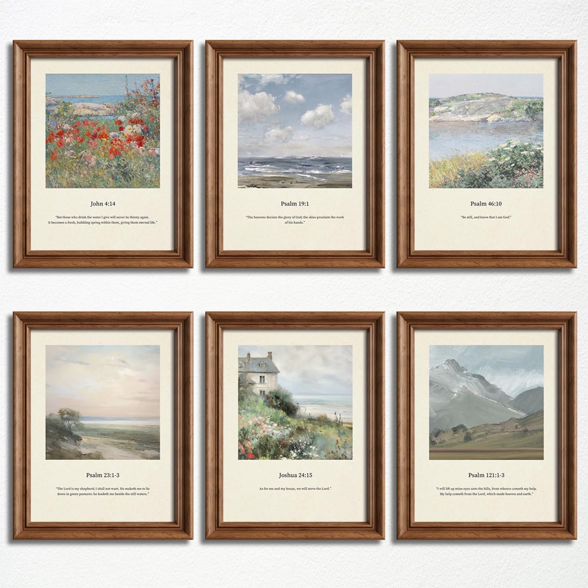 Snapklik.com : Xbsifyiooa Christian Bible Verses Canvas Wall Art, 6 ...