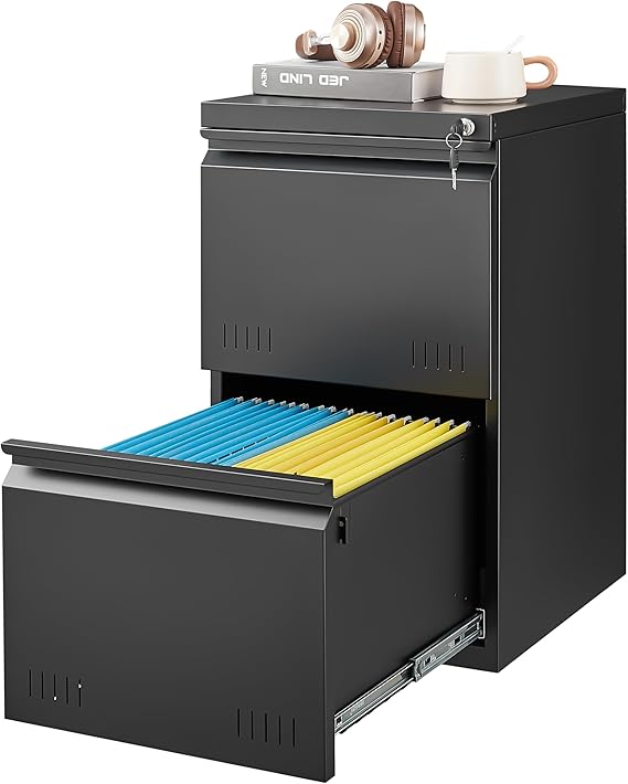 Amazon.com: GUIZEEOPO Filing Cabinets for Home Office, 2 Drawer File ...