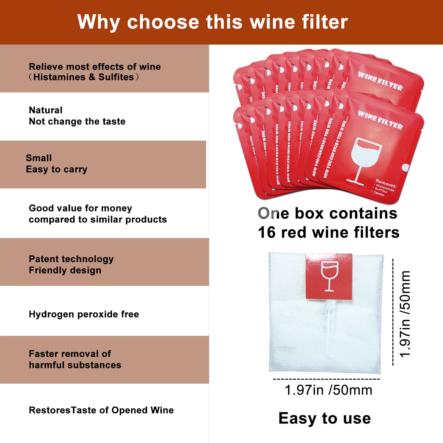 Snapklik.com : Organic Wine Filter No More Wine Drops Or The Wand Wine ...