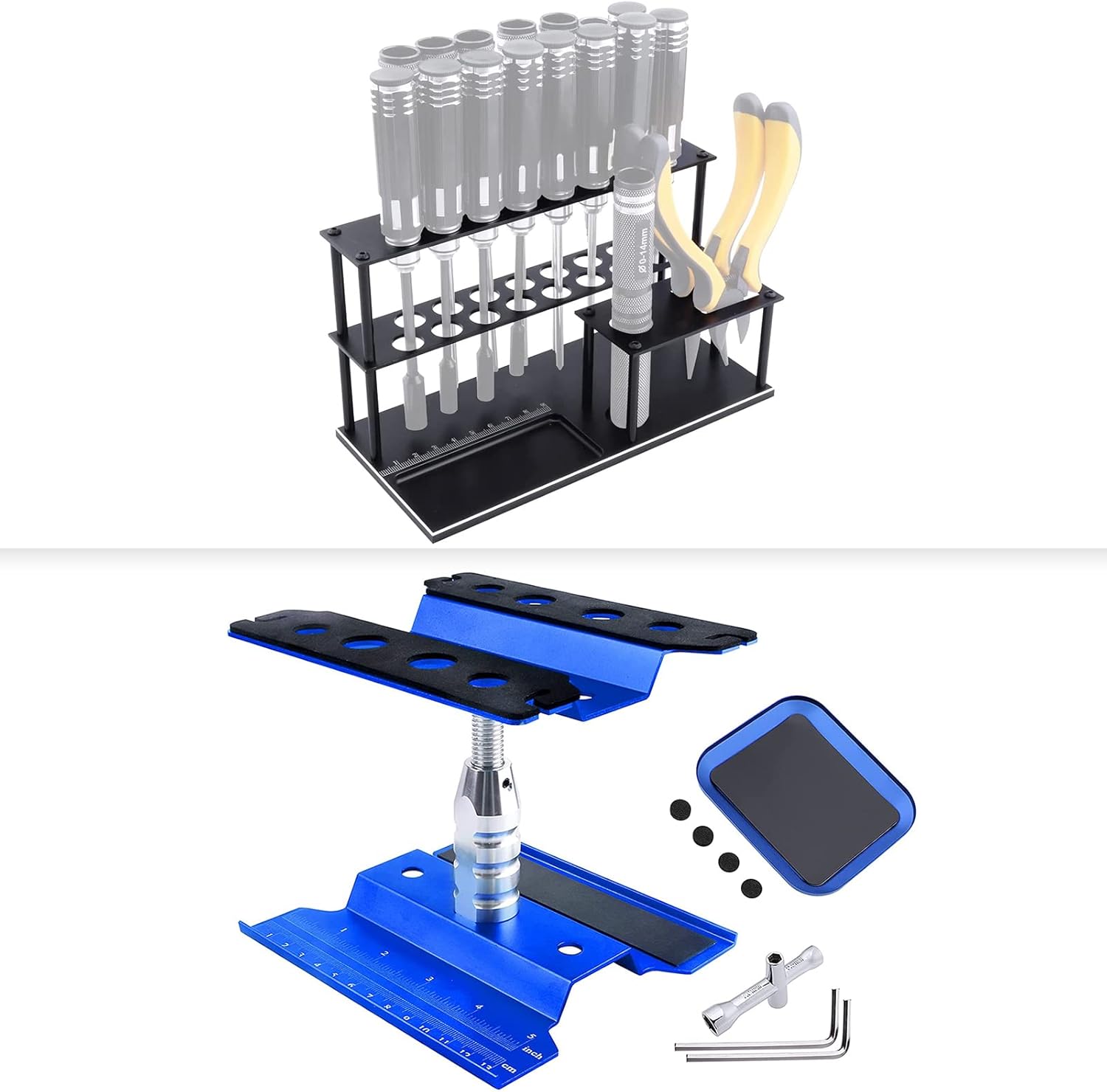 Amazon.com: Aluminum RC Car Work Stand w/Screw Tray & RC Screwdriver ...