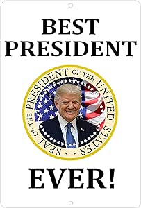 Amazon.com: Rogue River Tactical Funny Best President Ever Donald Metal ...