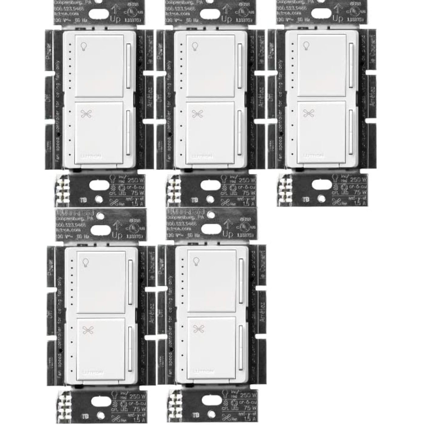 Snapklik.com : Lutron Maestro Fan Control And Light Dimmer For Dimmable ...