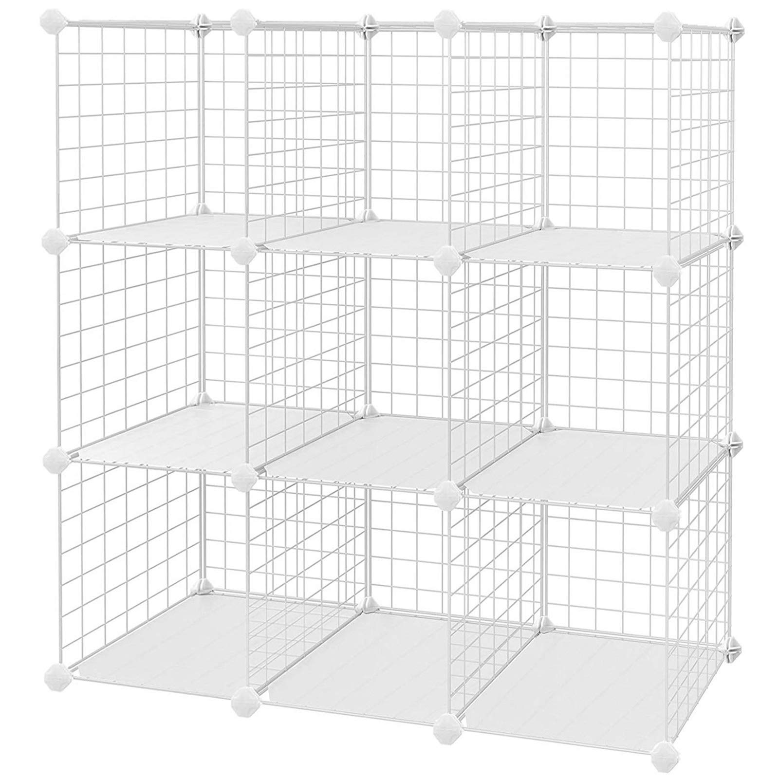 Buy SONGMICS 9 Cube Metal Wire Storage Rack Interlocking Shelving Unit buy-songmics-9-cube-metal-wire-storage-rack-interlocking-shelving-unit