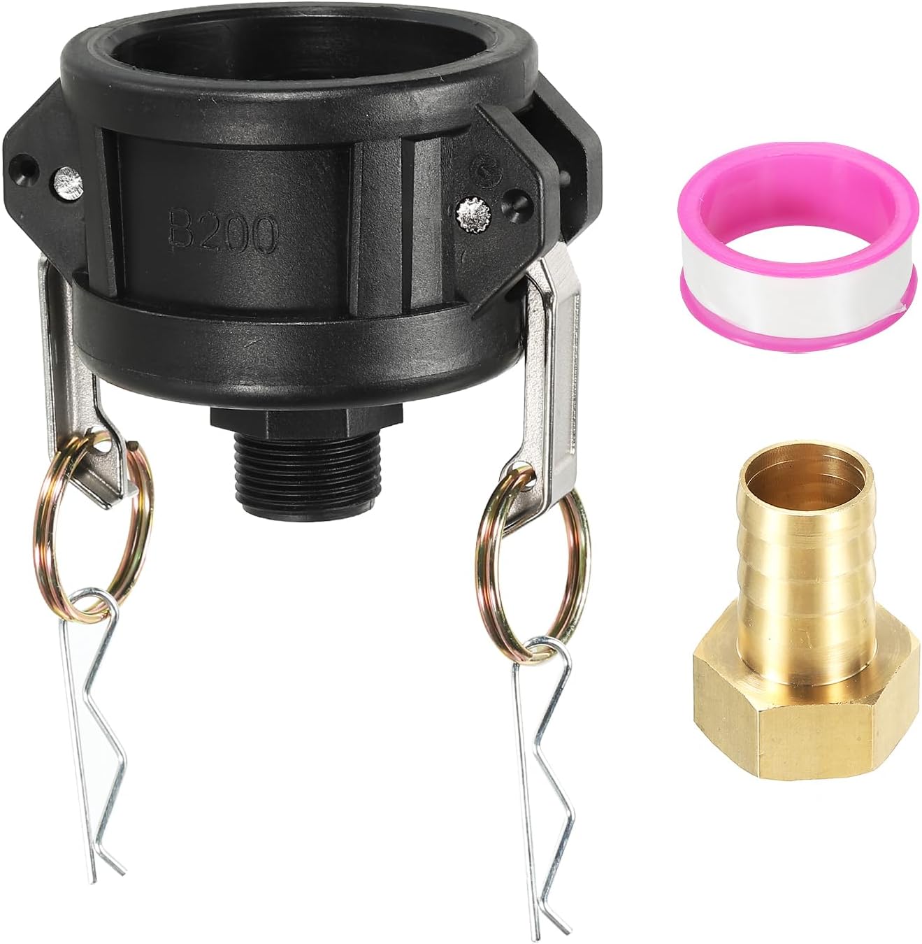 Amazon.com: PATIKIL IBC Tote Adapter 2" Cam Lock to 20mm Brass Barb ...