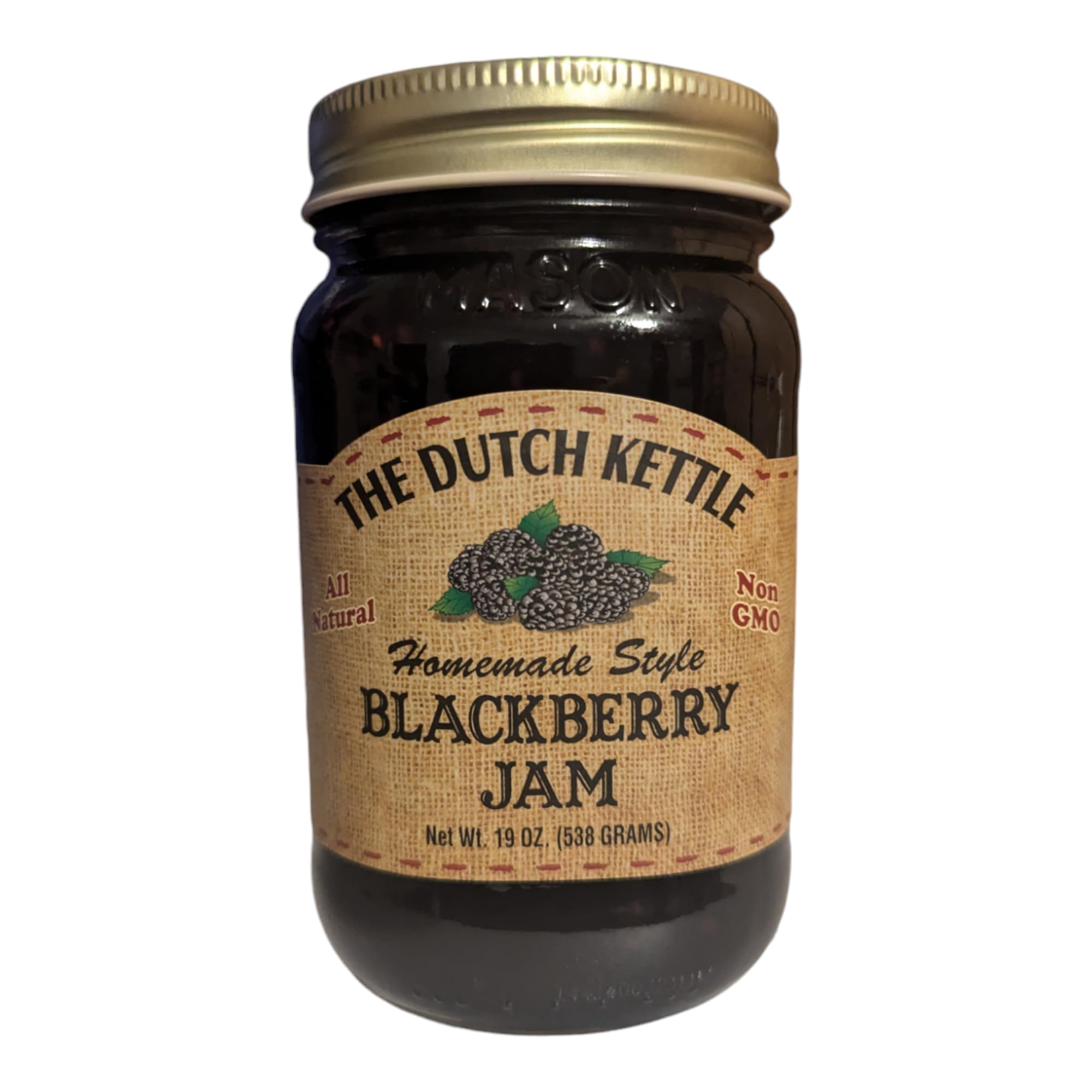 Amazon.com : The Dutch Kettle Amish Homemade Blackberry Jam - One (18 ...