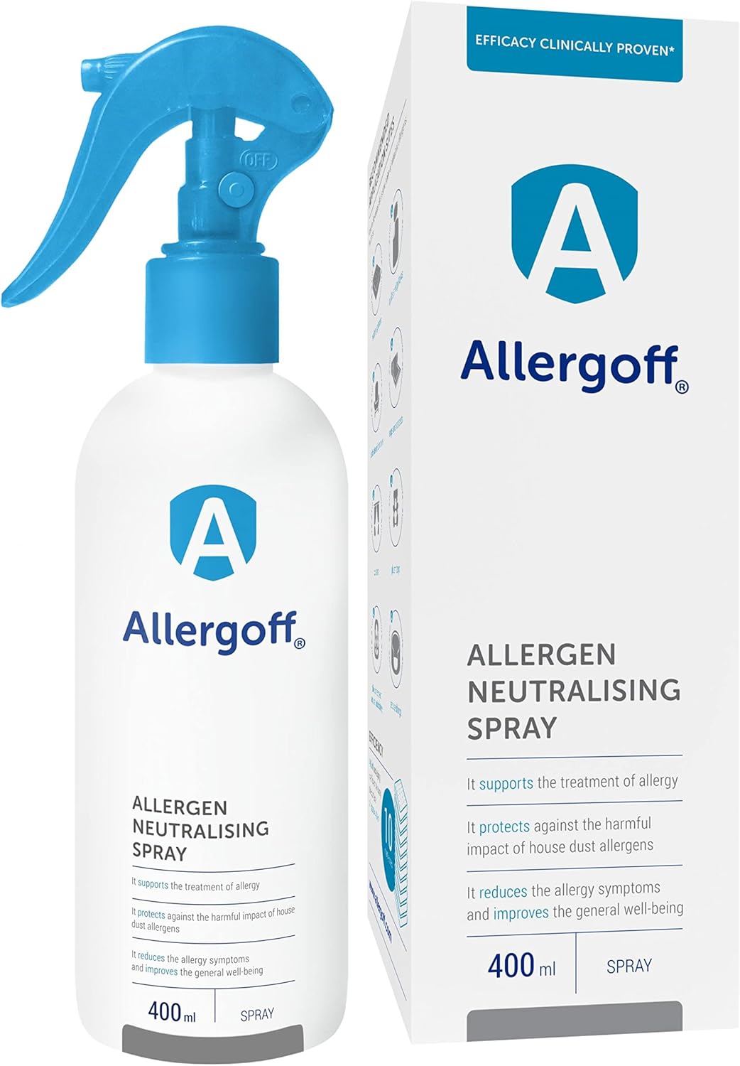 Allergoff Mite Spray 400ml - Effective Mite Spray for Mattresses ...