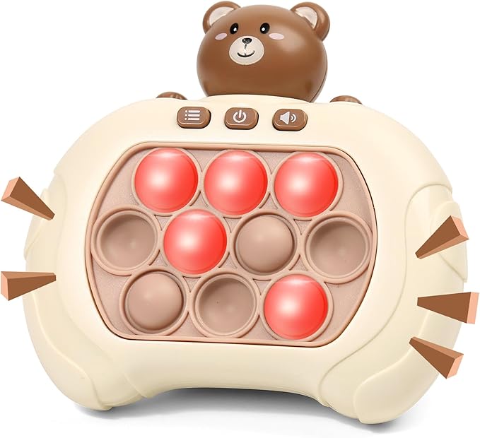 Amazon.com: 2024 Pop it Game Light Up Fidget Toy , Quick Push Pop Game for Kids 3-12 , Birthday ...