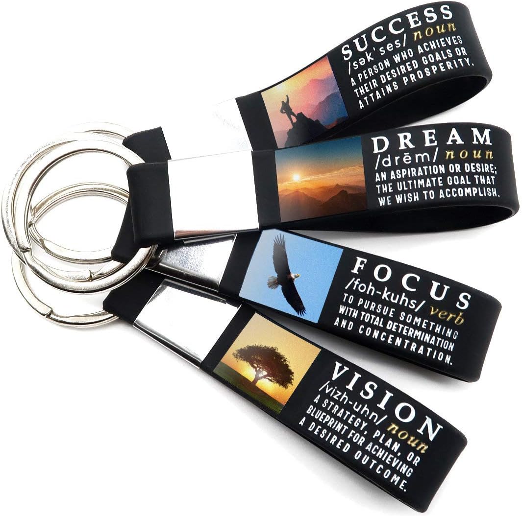 Amazon.com: Inkstone Motivational Quote Keychains Professional ...