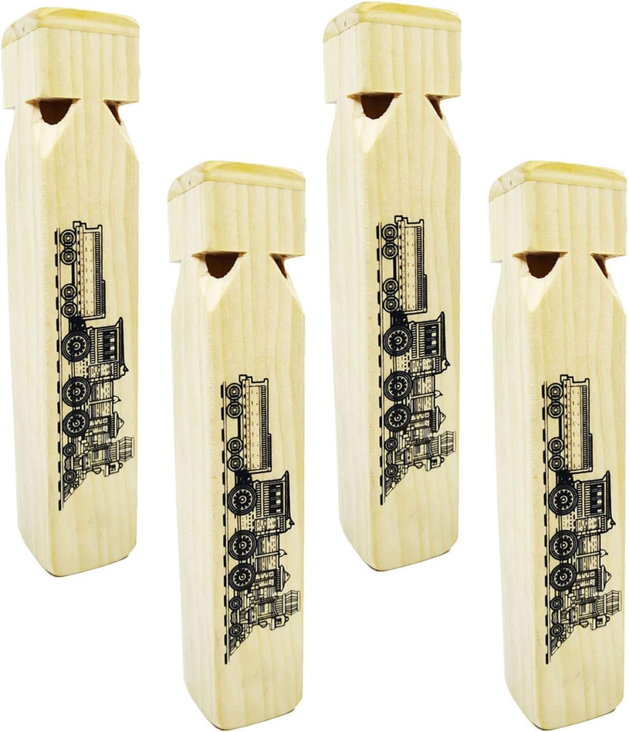 Amazon.com: Fartime Wooden Train Whistle With A Beautiful Gift Box, 4 Tone Toddlers Educational ...