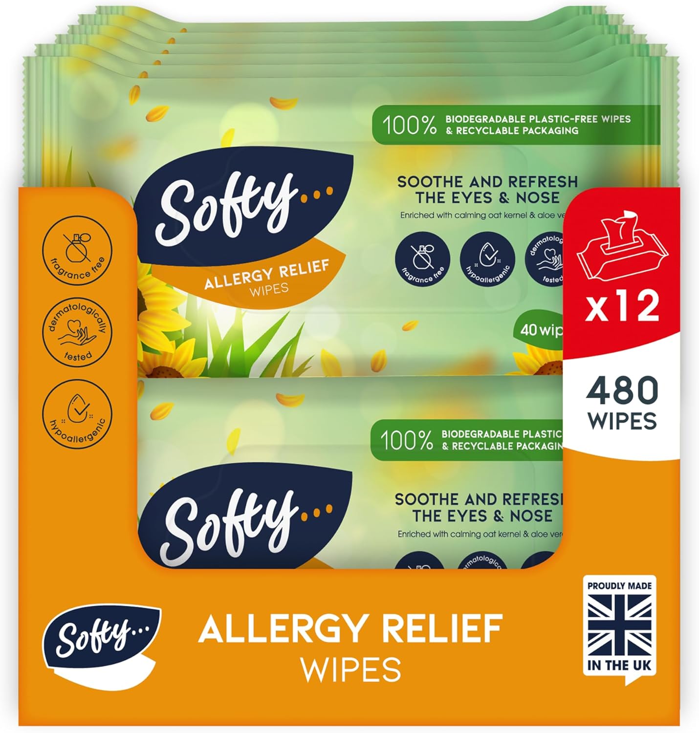 Softy Allergy Relief Wipes - Gentle & Delicate for Sensitive Skin, Bulk ...
