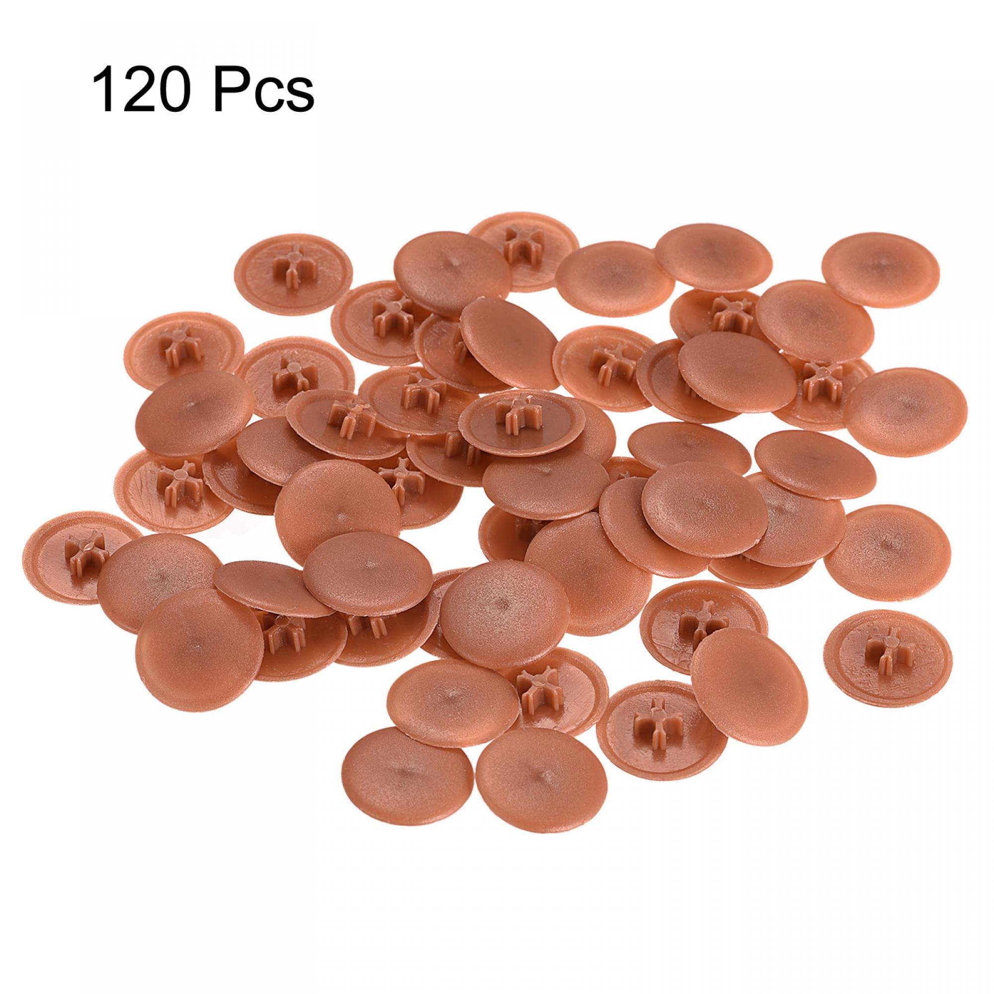 Phillips Light 100 Pcs Screw Covers Black Plastic Screw Cap Hinged Fold ...