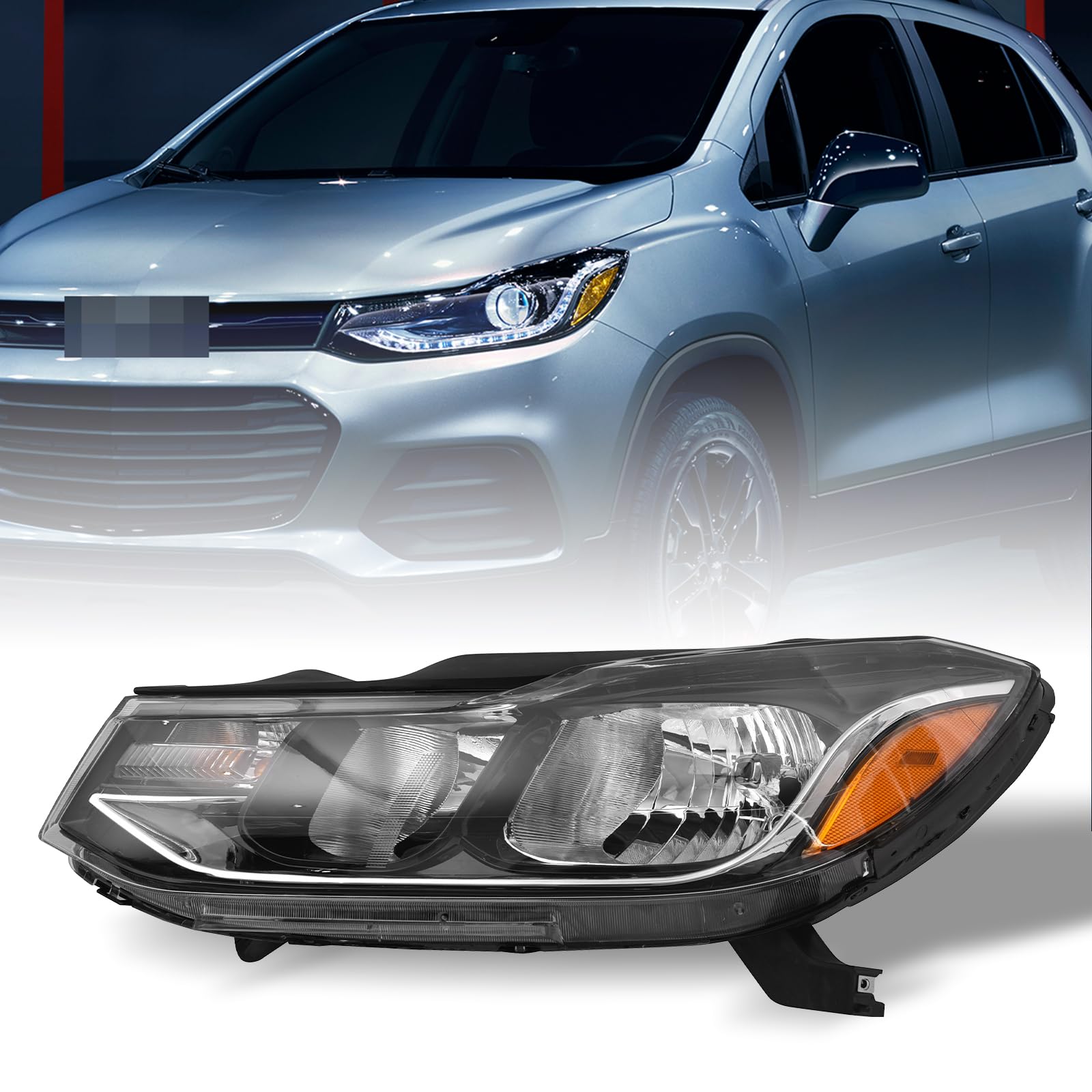 Amazon.com: CATYPATT Halogen Headlight Assembly with Bulbs Fit For 2017 ...