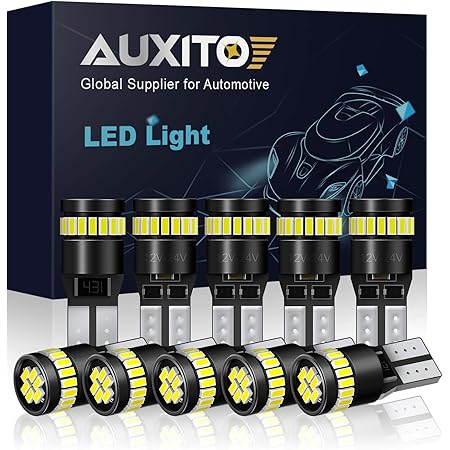 Amazon.com: Yorkim 194 Led Bulb Red Canbus Error Free 3-SMD 2835 ...