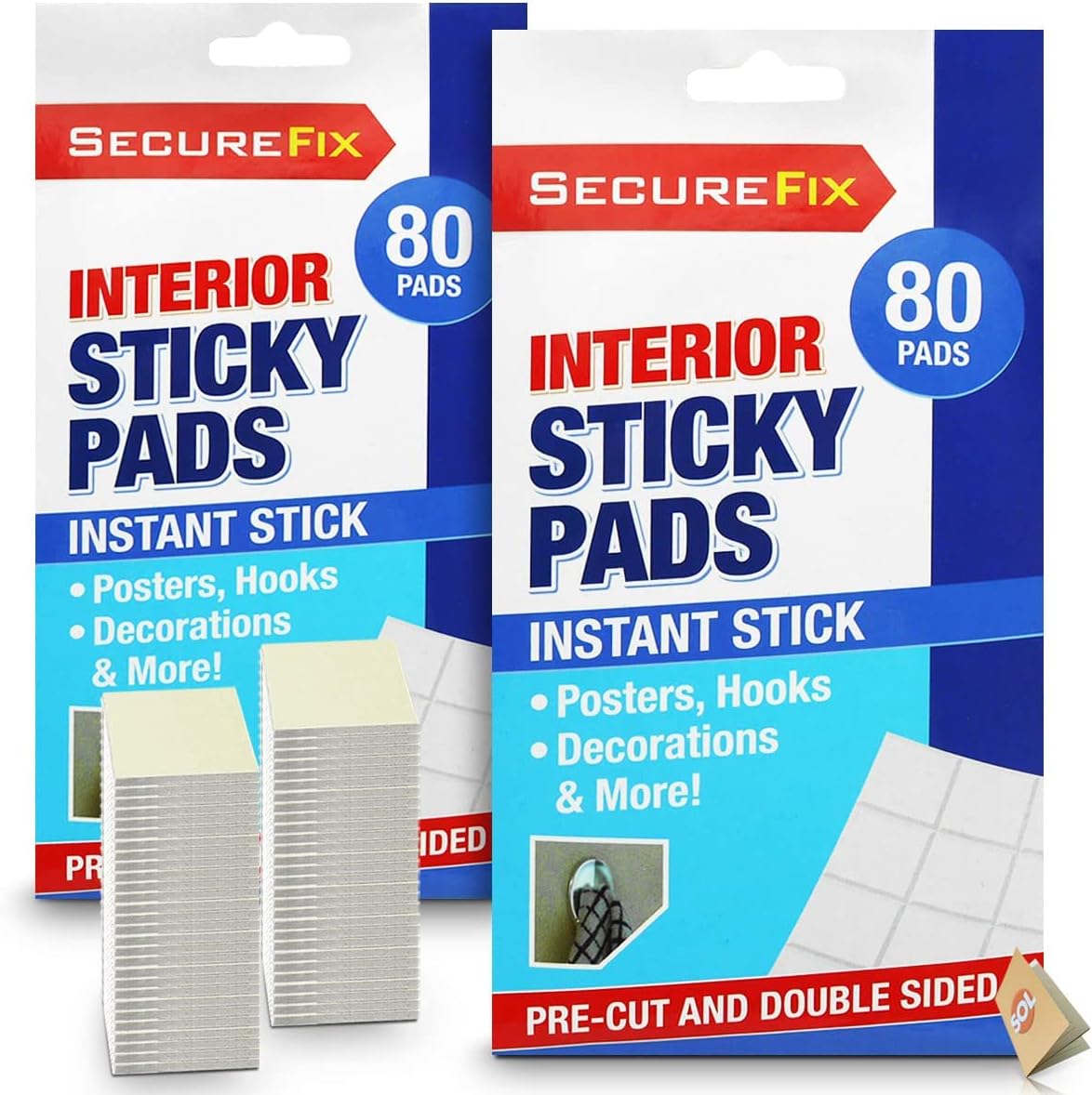 160pcs Interior Sticky Pads 20mm | Double Sided Sticky Pads Heavy Duty ...