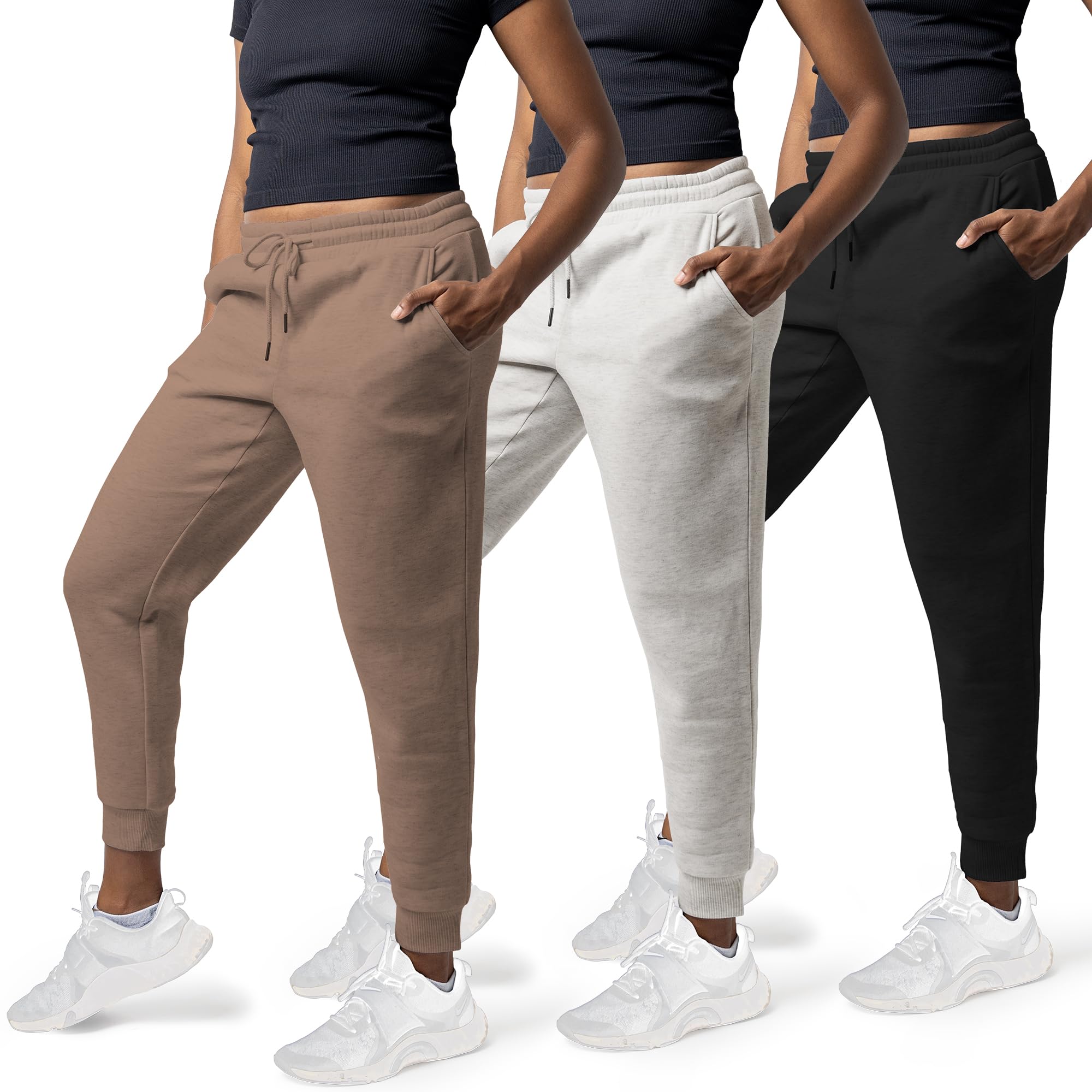 Amazon.com: Common Stitch 3 Pack Sweatpants Women, Cozy Womens ...