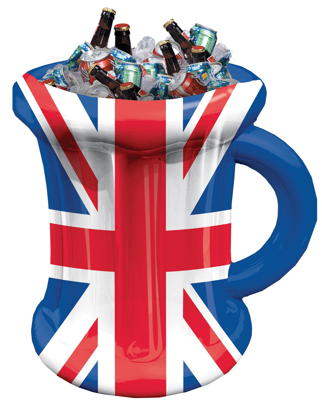 amscan 994902 Britain Inflatable Beer Mug 35cm w x 45cm h-1 Pc, Red ...
