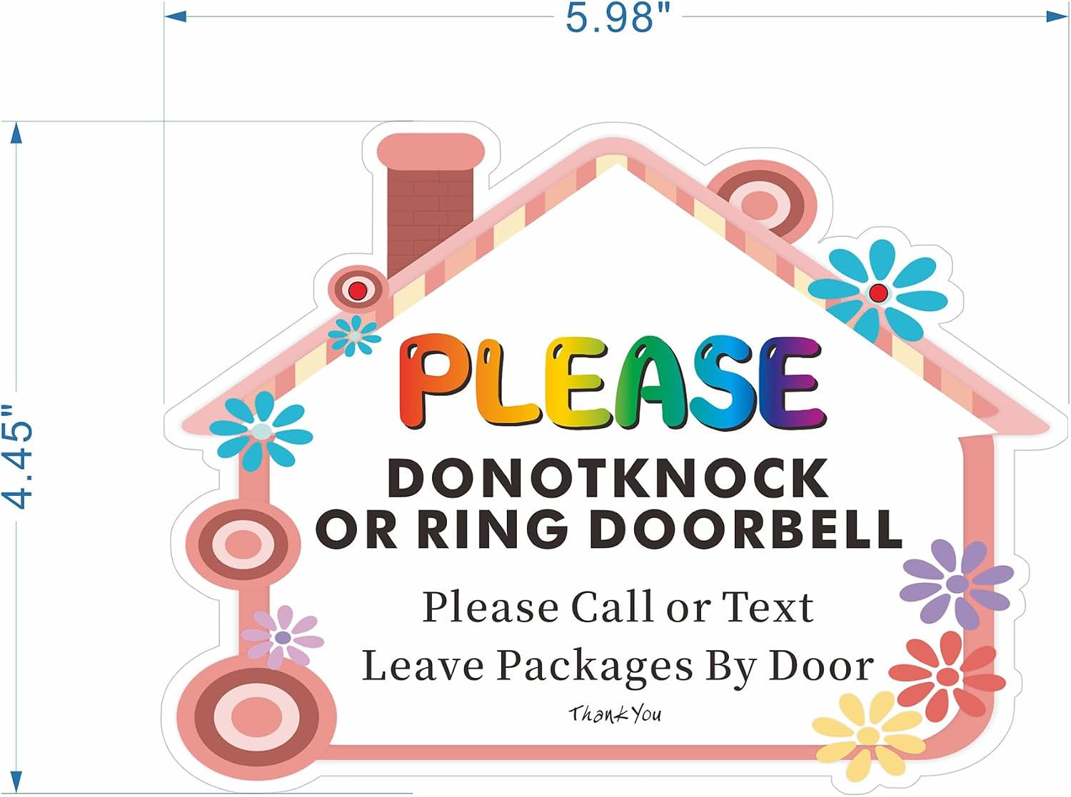 Amazon.com: XUNWUXIAN Please Do Not Knock or Ring Doorbell Hanging Sign ...