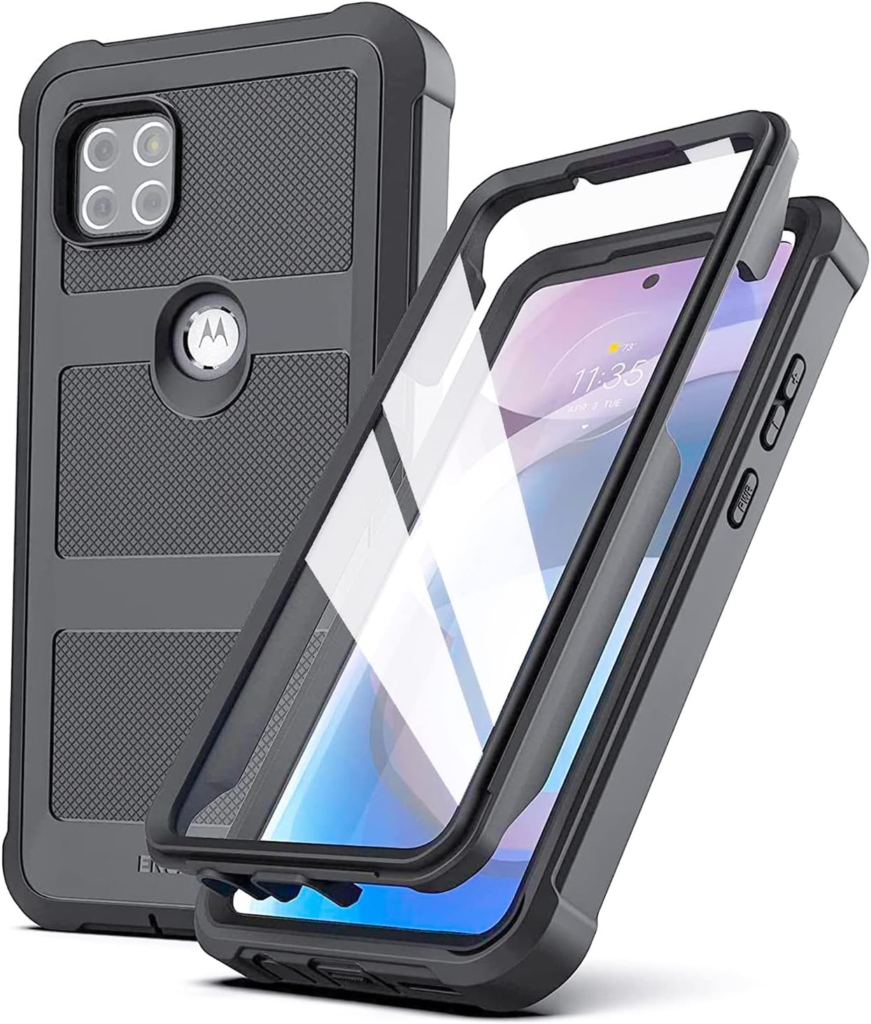 Encased Falcon Armour for Motorola One 5G Ace Case with Screen ...