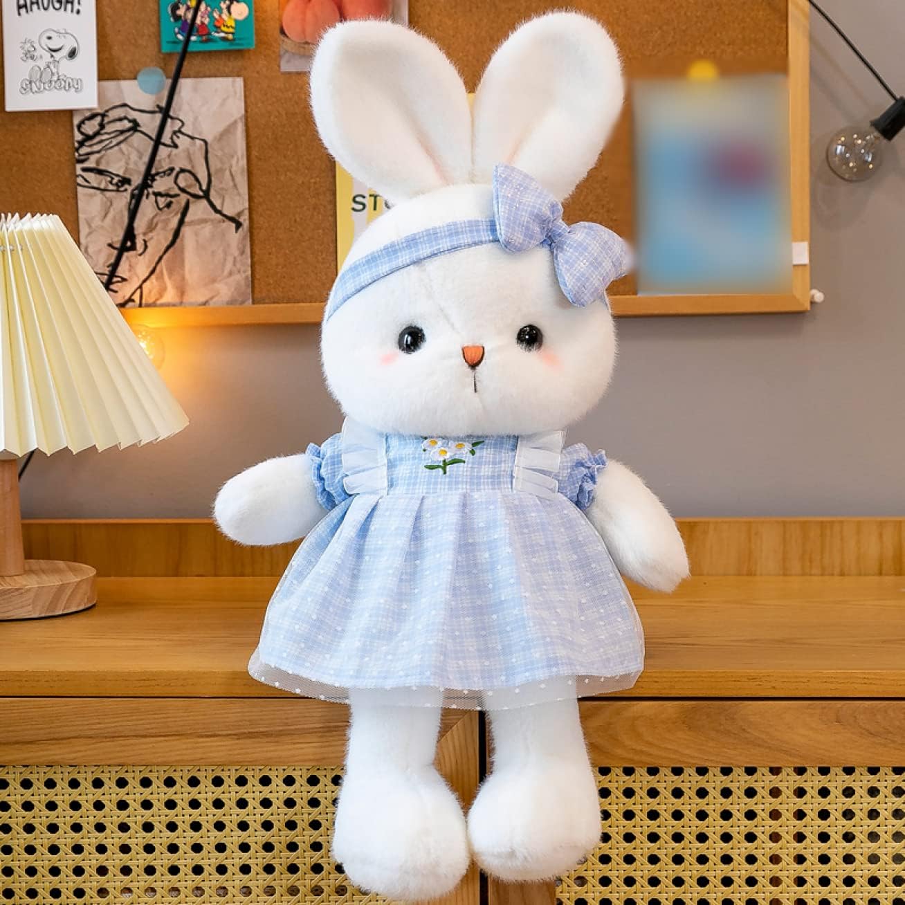 Amazon.co.jp: LSDZW Rabbit Hugging Pillow, Plush Bunny, Blue, Large ...