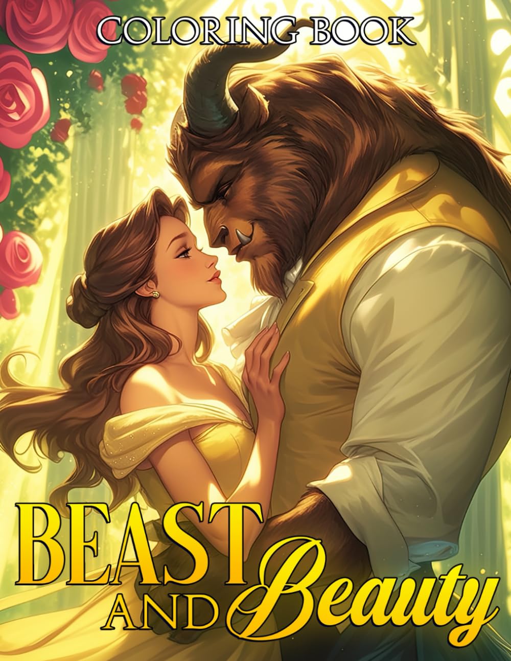 Amazon.com: Beast and Beauty Coloring Book: Discover the Romantic Story ...