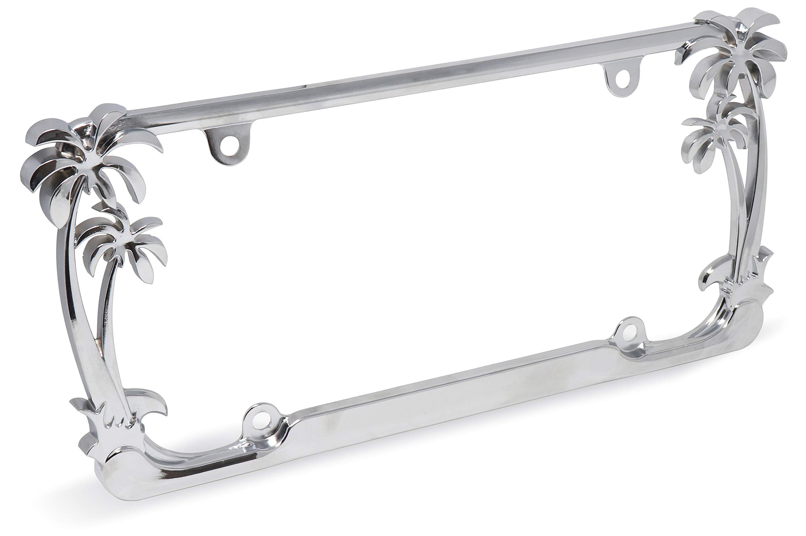Cruiser Accessories 19003 License Plate Frame - Palm Tree, Chrome ...
