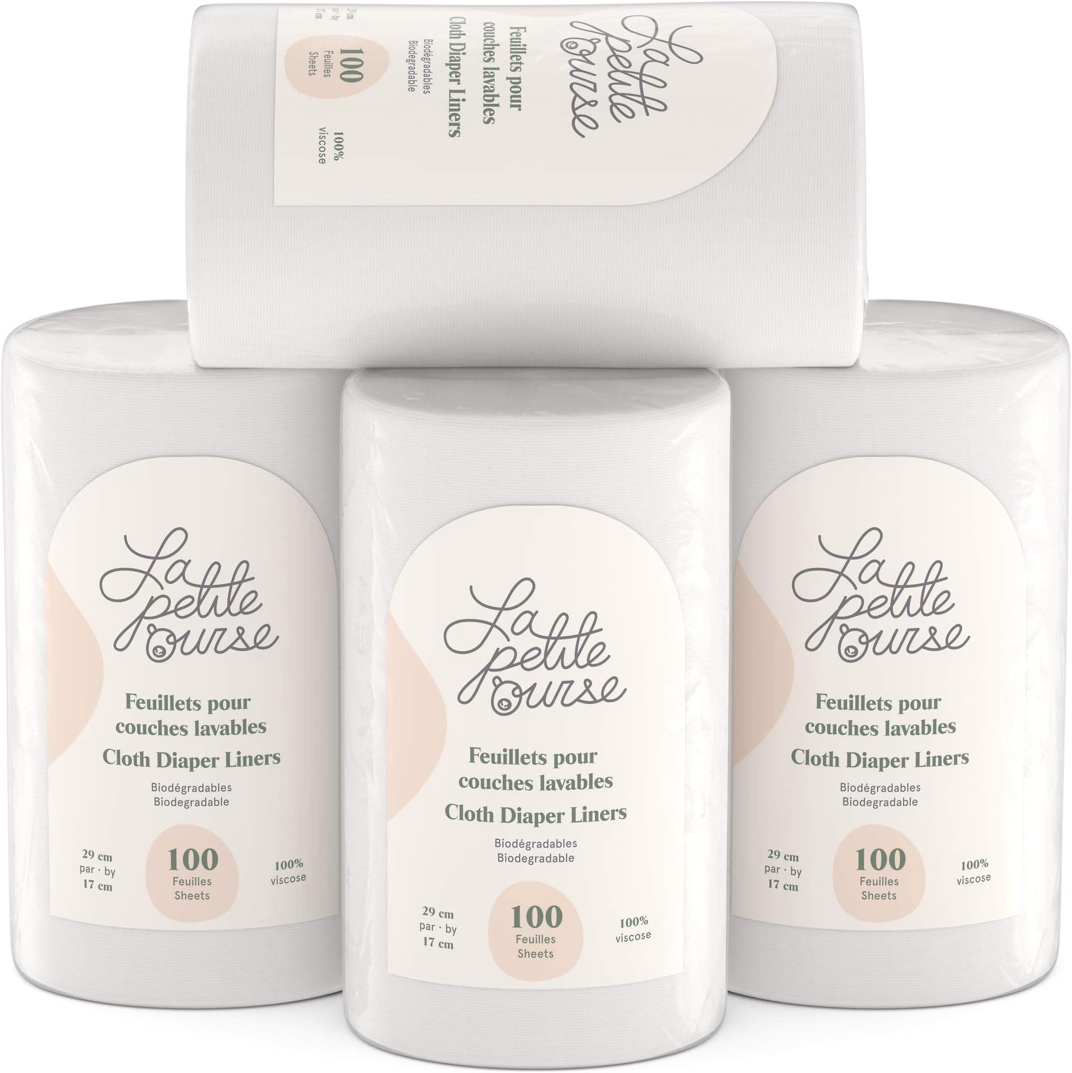 Amazon.com: LVBB 100% Bamboo Unscented Biodegradable Cloth Diaper ...