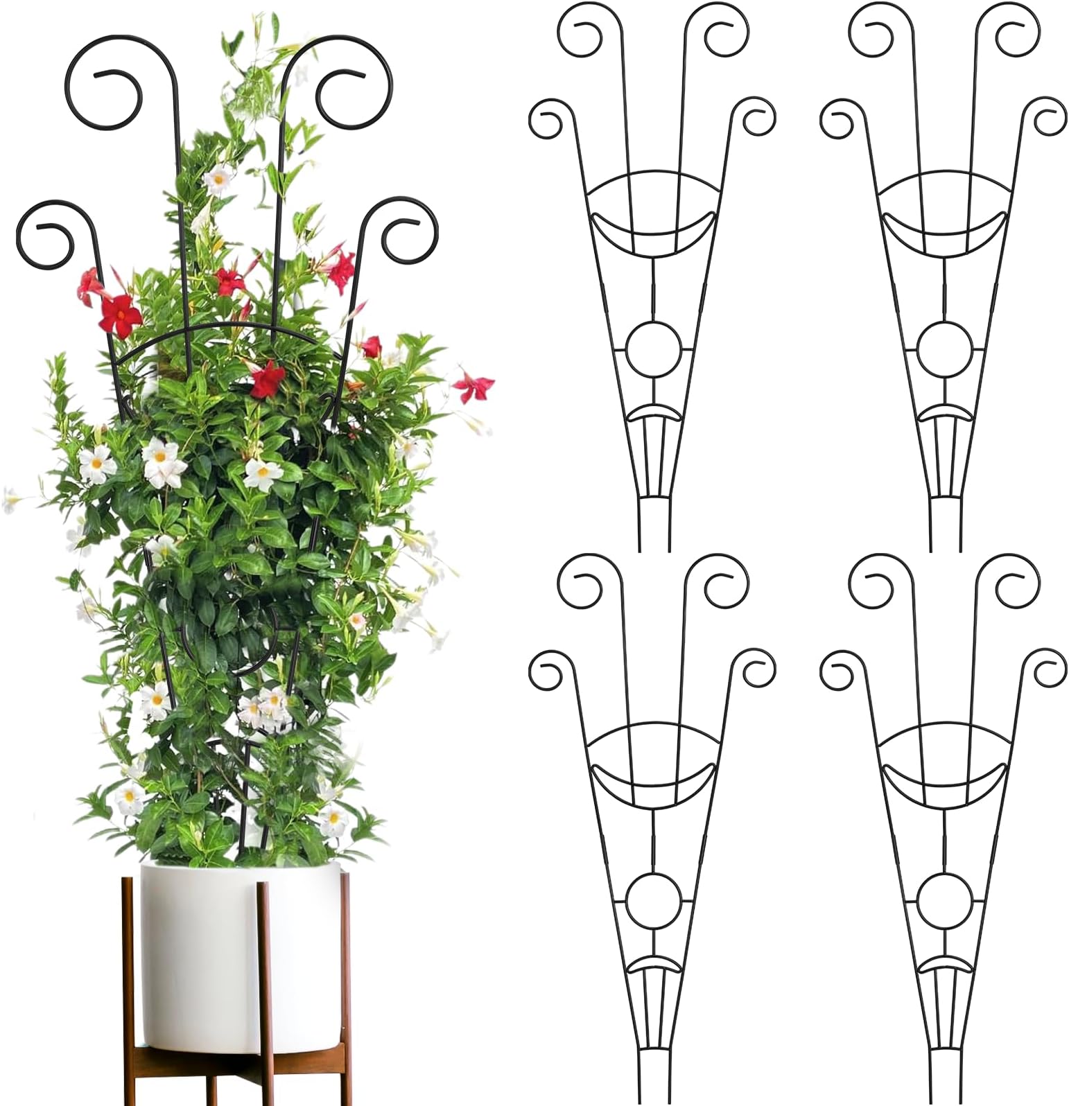 Amazon.com : Garden Obelisk Trellis for Climbing Plants,Rustproof PE ...