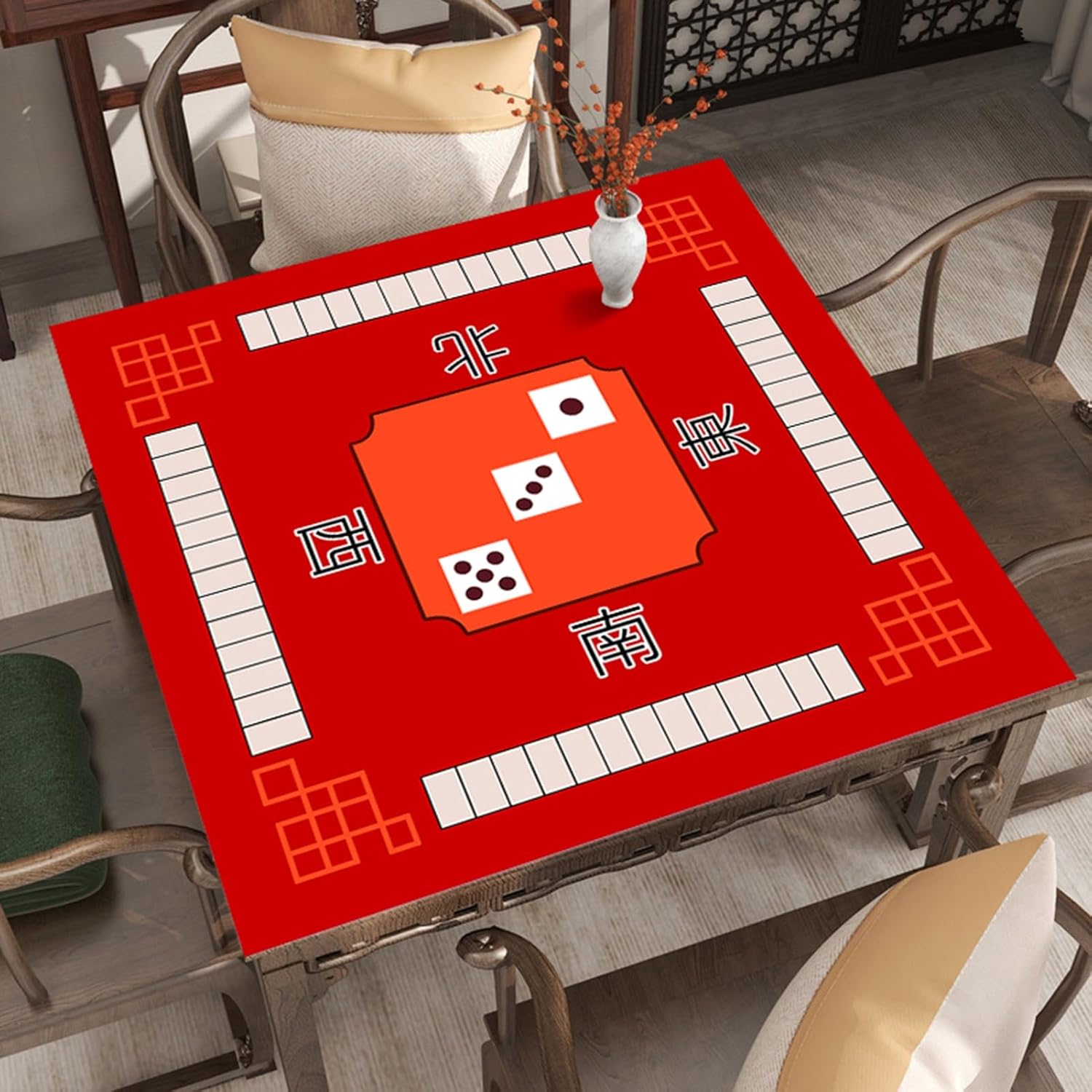 Amazon.com: Altsuceser Mahjong Mat for Table, Anti Slip and Noise ...