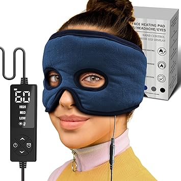 Amazon.com: sticro Moist Heat Sinus Mask for Sinus Pressure Relief, 3 ...