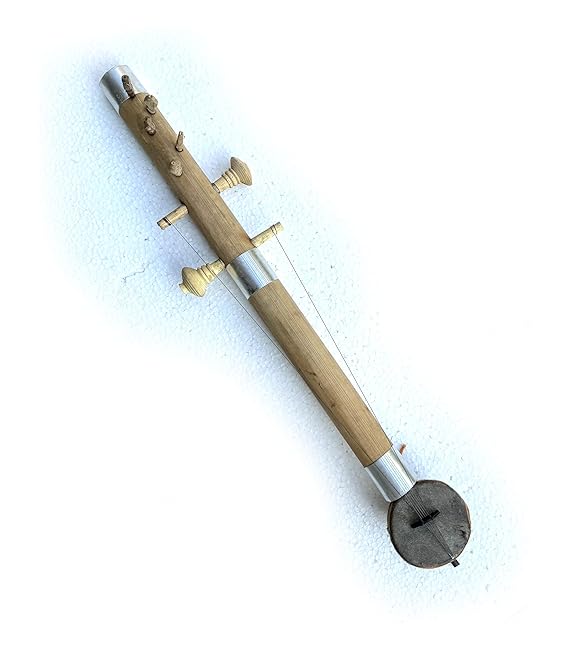 Ravan Hatta Fedel Folk Instrument of Rajasthan Ravanhatta 5 wooden pegs ...