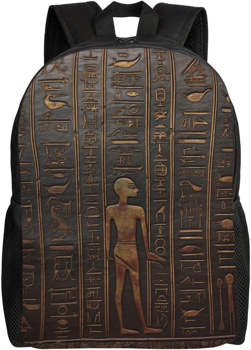 Amazon.com: VTCTOASY Ancient Egyptian Hieroglyph Print Backpack 16 Inch ...