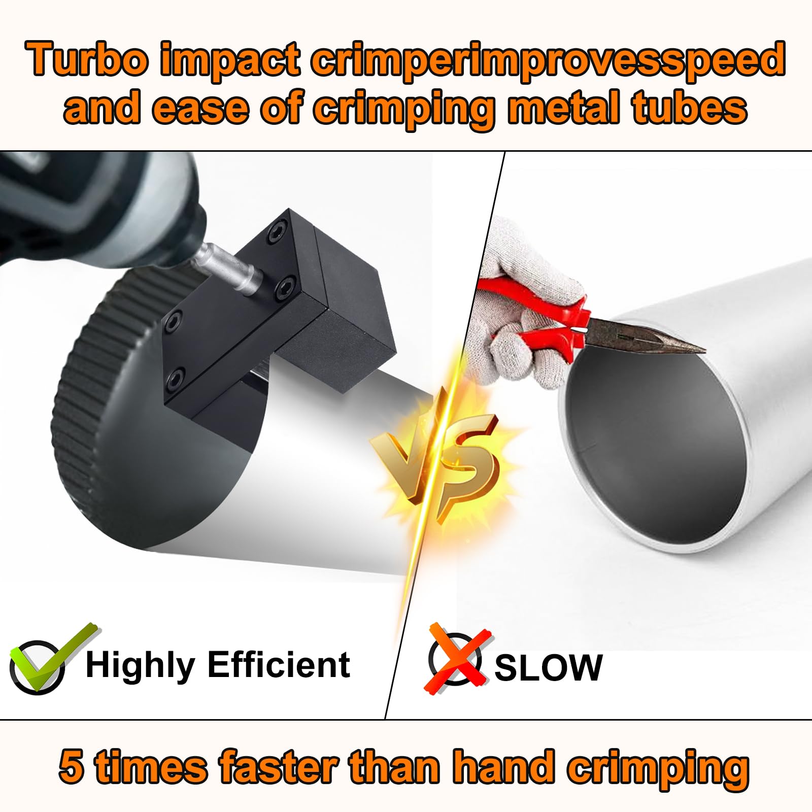 C5A2 Impact Power Assisted Crimper - High Speed Electric Metal Duct ...