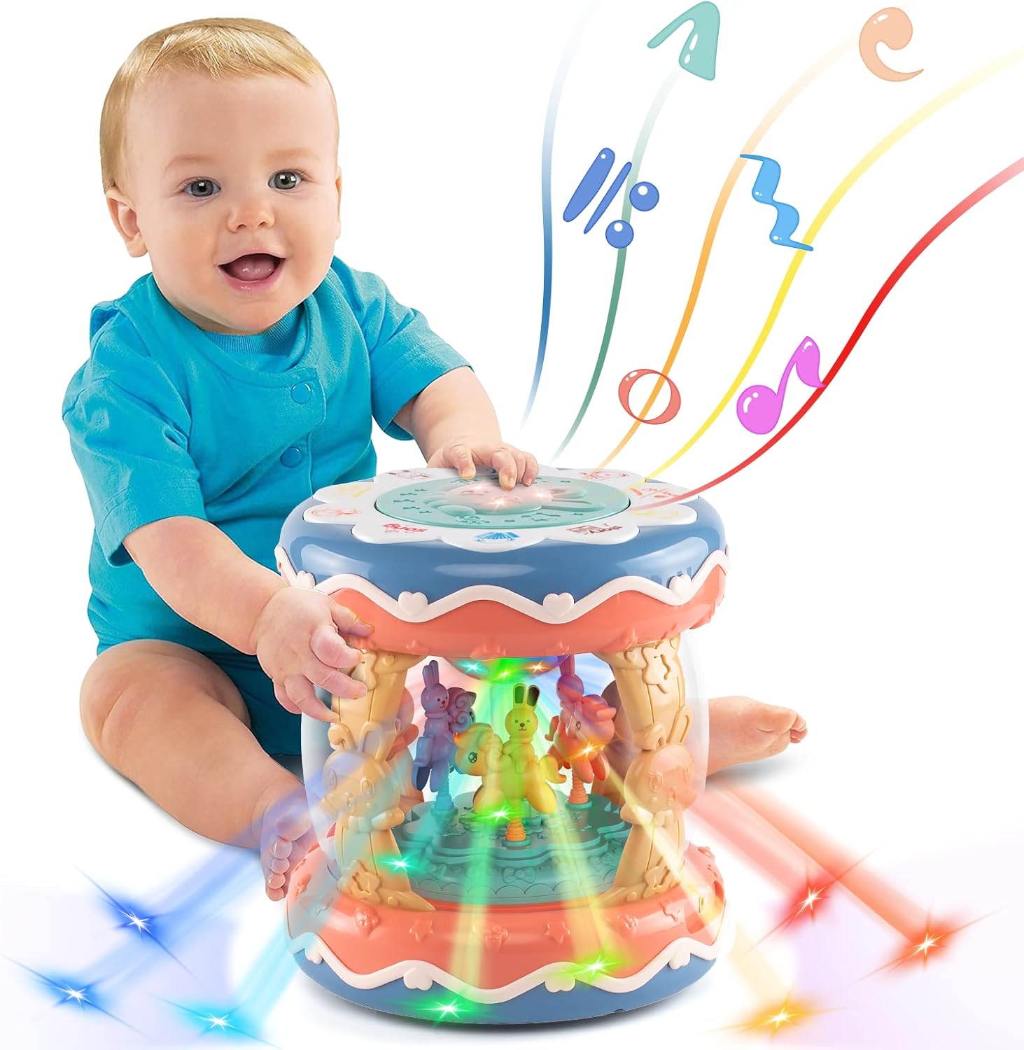 Amazon.com: UNIH Baby Toys 6 to 12 Months, USB Charge Musical Light Up ...
