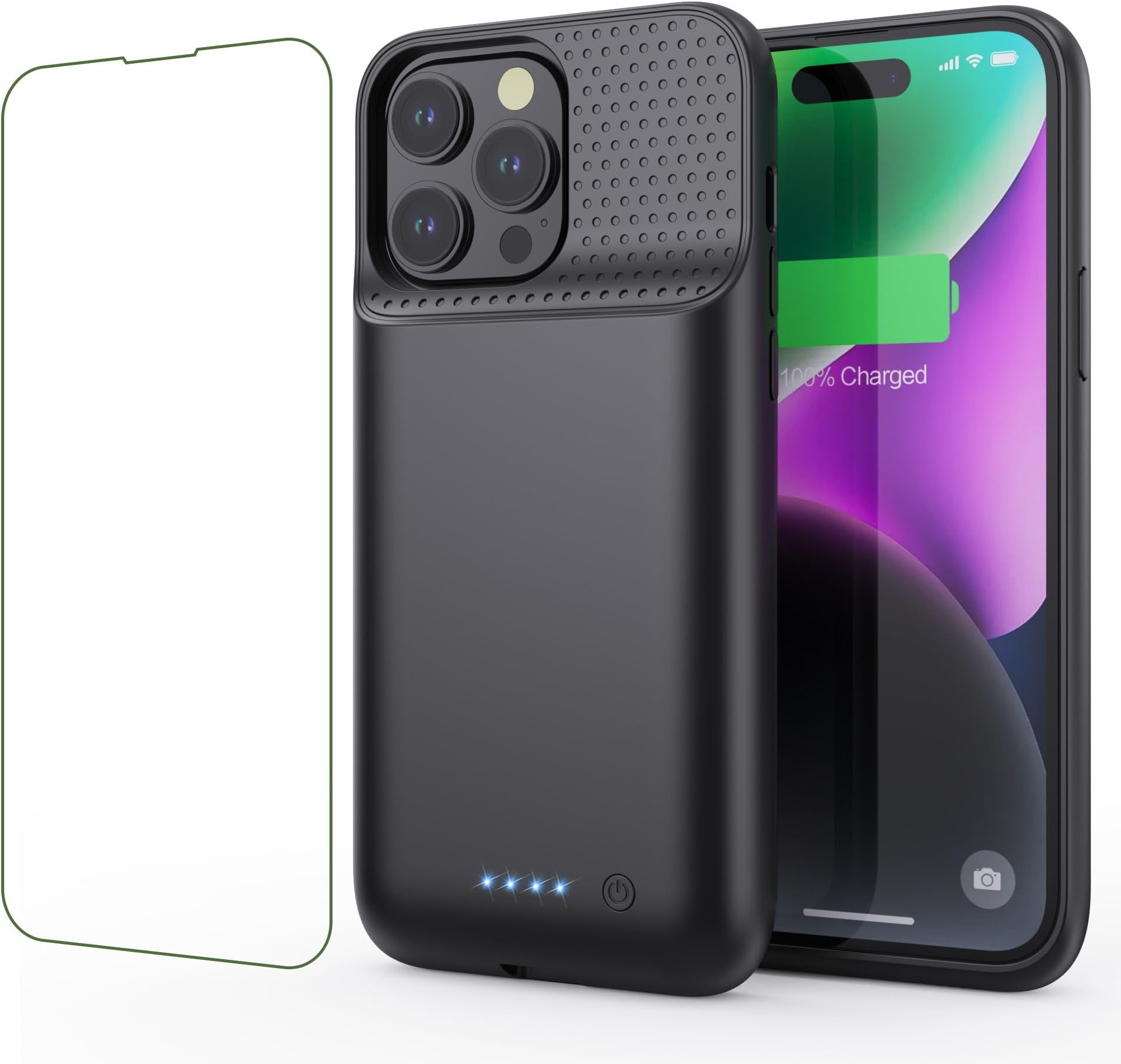 Amazon.com: QTshine Battery Case for iPhone 14 Pro Max,14 Plus and 13 pro Max, Real 8600mAh ...