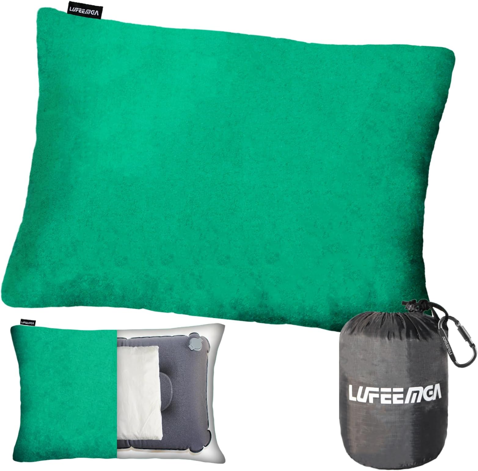 Amazon.com: Outlery | Camping Pillow Brown - Cushioned Memory Foam ...