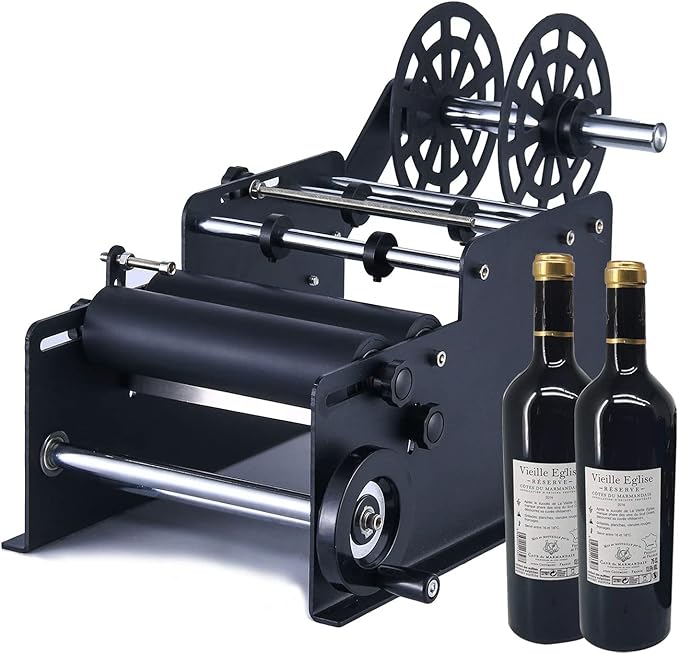 SUSEMSE Machine d'étiquetage de Bouteille Ronde MT-30, applicateur d ...