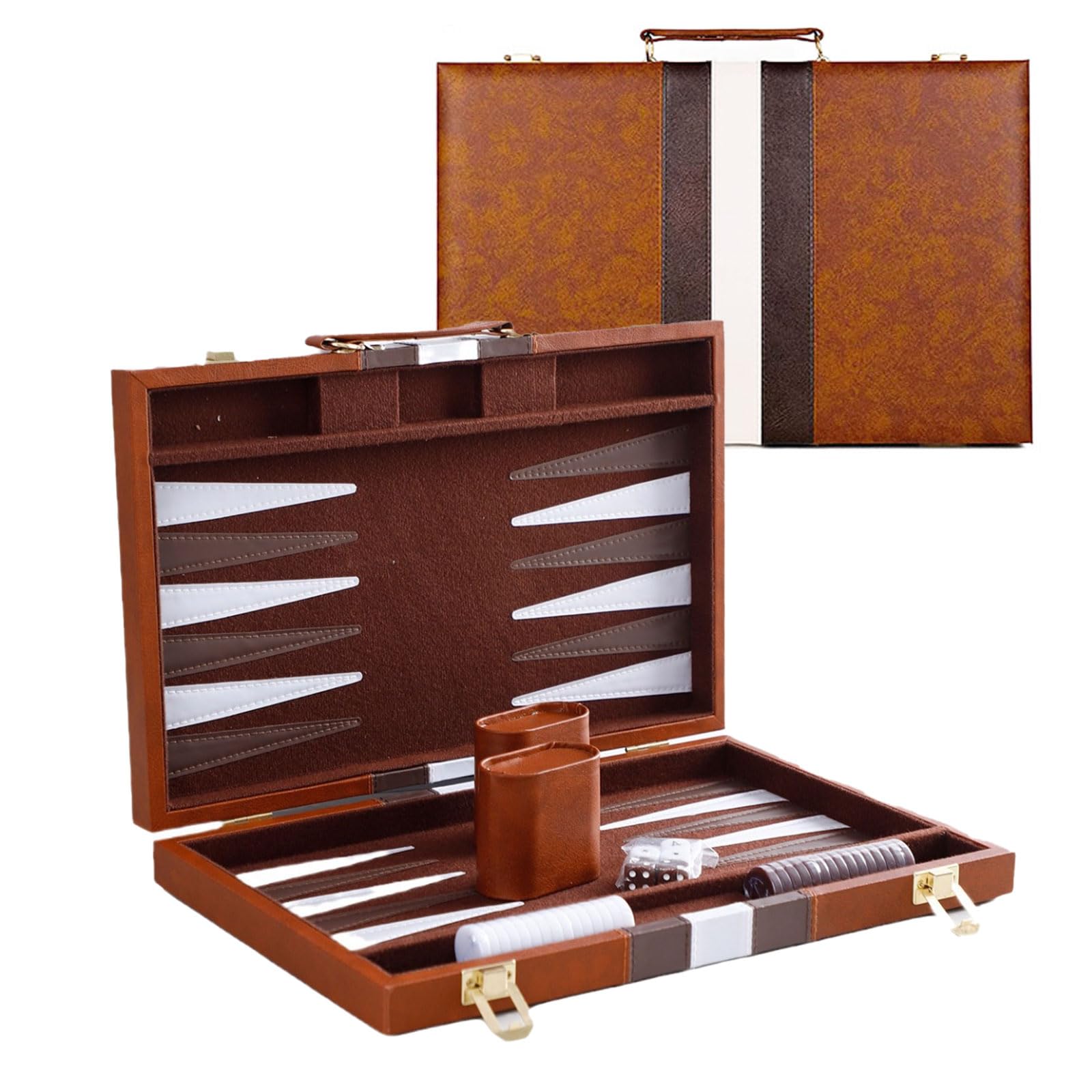 Yushengtai Backgammon Set, 15 Inch Backgammon Board Game, Travel ...