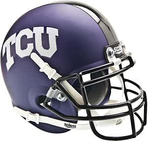 Amazon.com: TCU Horned Frogs Schutt Purple Matte Mini Football Helmet ...