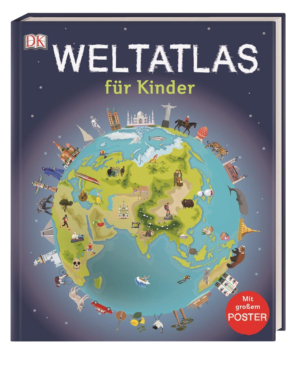 Weltatlas für Kinder: Mit großem Poster : Lehr, Martin: Amazon.de: Bücher