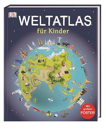 Weltatlas für Kinder: Mit großem Poster : Lehr, Martin: Amazon.de: Bücher