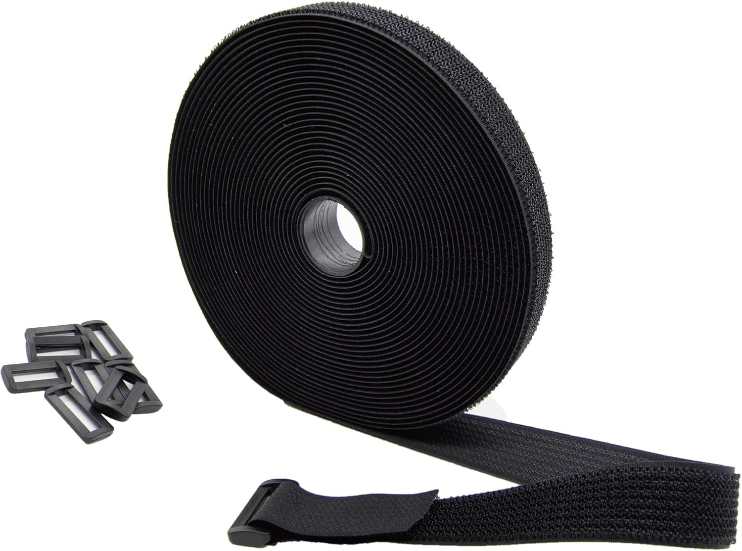 Amazon.com: APROMISITH 1'' x 32ft Hook and Loop Cable Ties Reusable ...