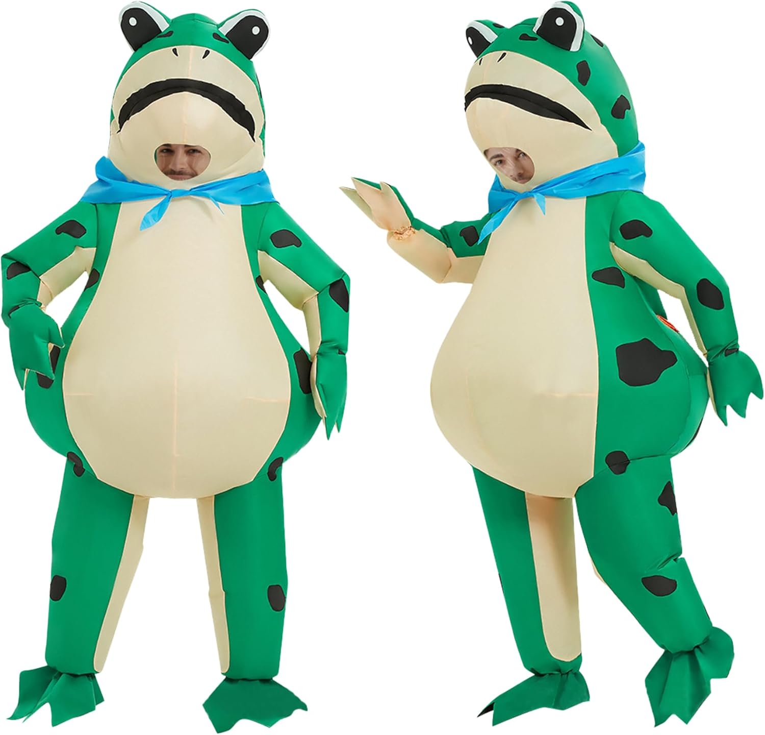 Amazon.com: Pekifor Funny Inflatable Frog Costume Blow-up Cosplay ...