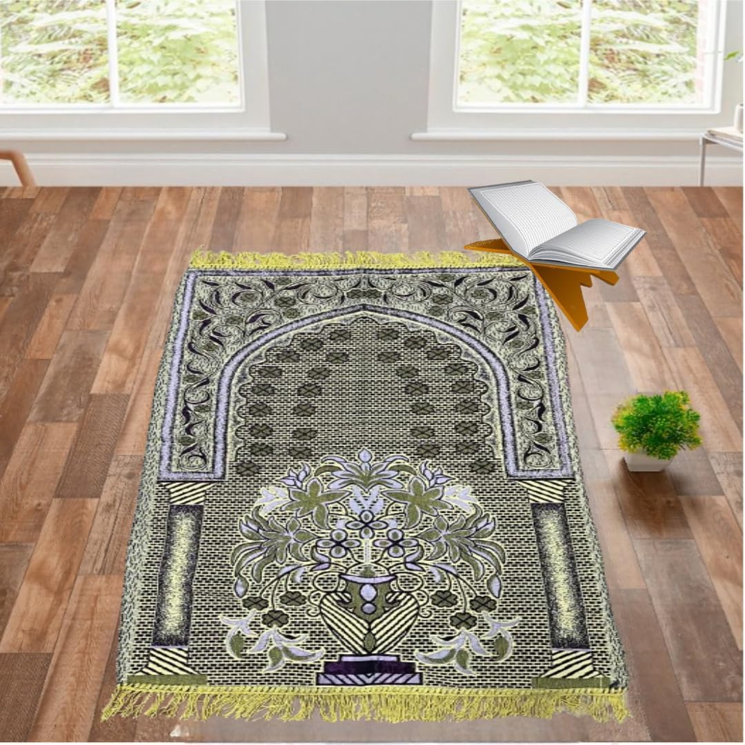Buy ADIRNY Cotton Prayer Mat 44x28 inch Musalla Janamaz for Namaz ...