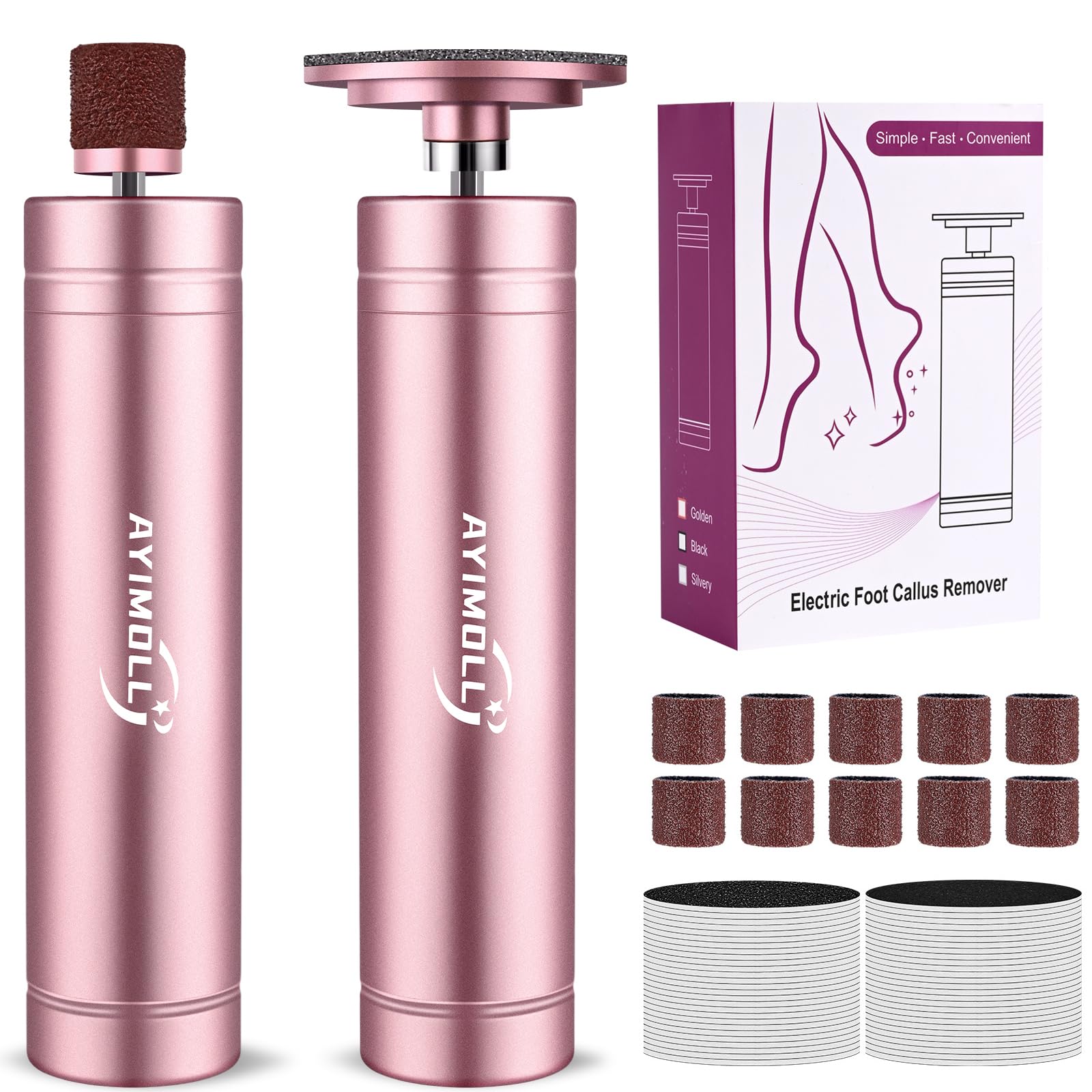 Amazon.com : Electric Foot File - Callus Remover for Feet, 2 in 1 Foot ...