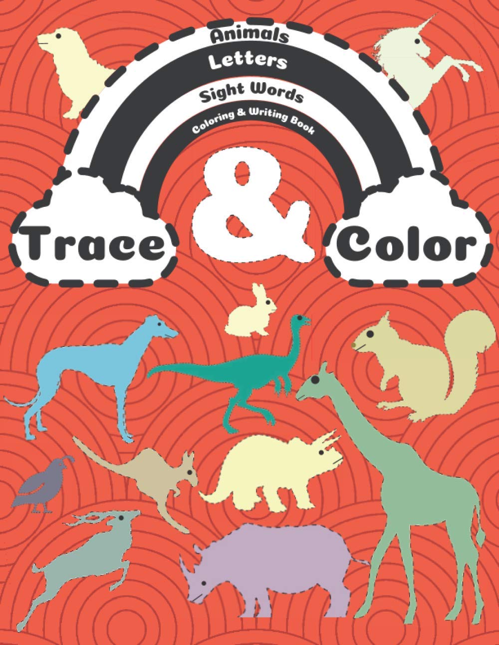 Buy Trace and Color Animals - Letters - Words Coloring & Writing Book ...