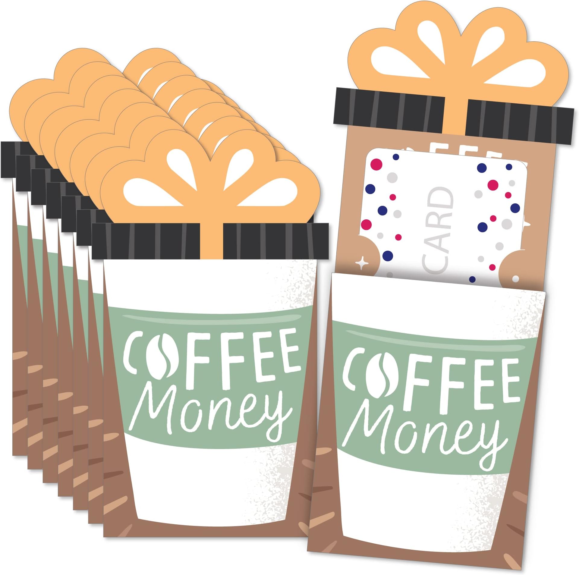 Amazon.com : Gift Cards Holder, Funny Coffee Greeting Cards, Thank You ...